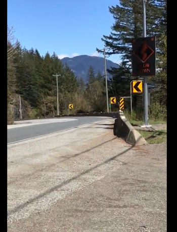 New Speed Activated Curve Warning Signs Installed At Highway 7, Mt ...