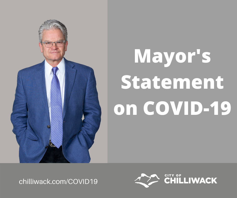 Chilliwack Mayor Asks You To Follow Latest COVID Rules as Provincial ...