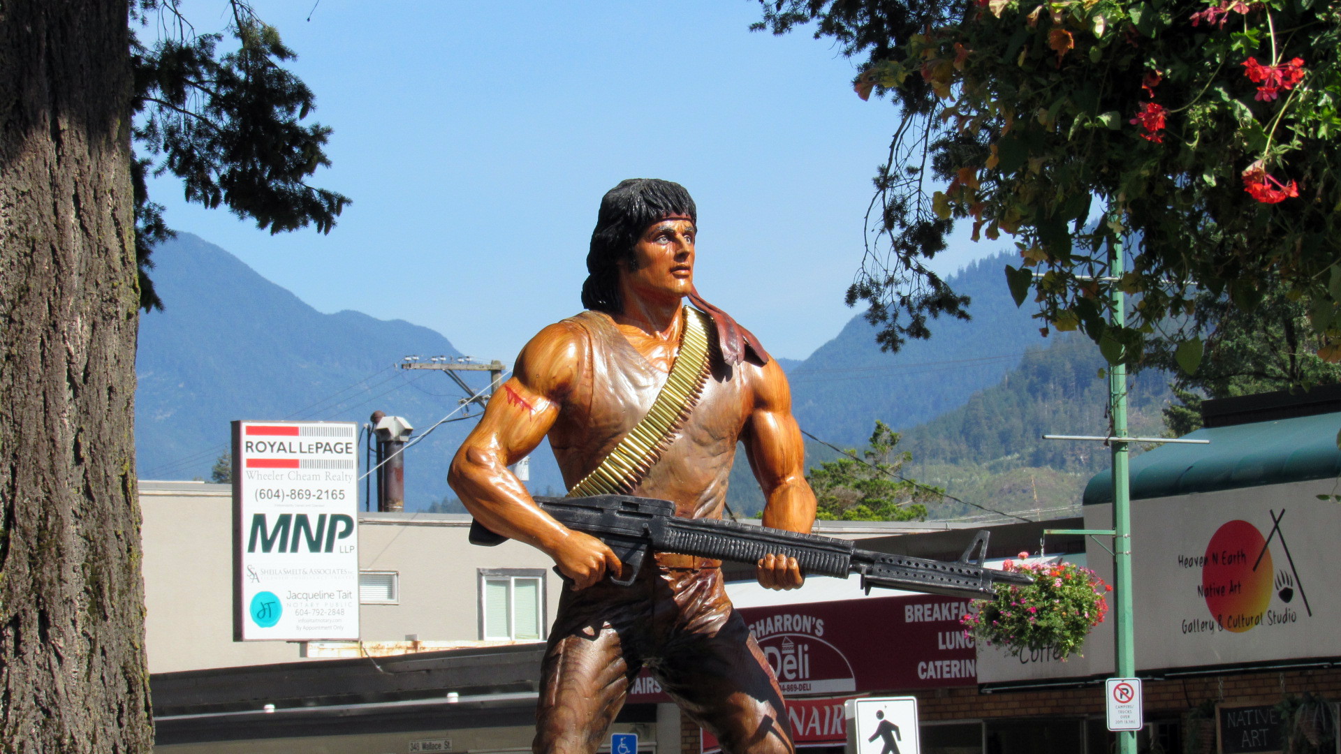 Rambo Carving Unveiled In Hope – FVN