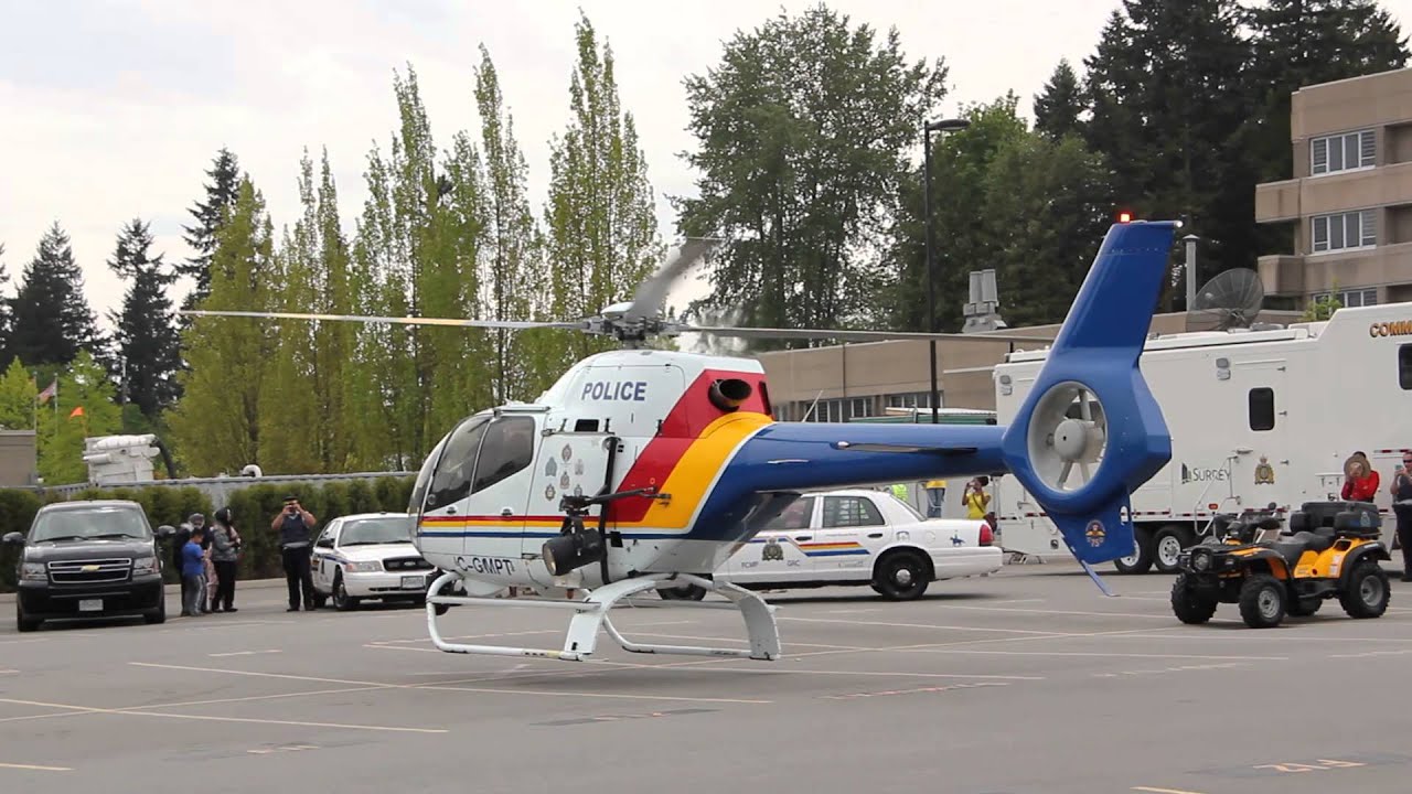 RCMP, Police Dog Services and the RCMP Helicopter “Air One” Back ...