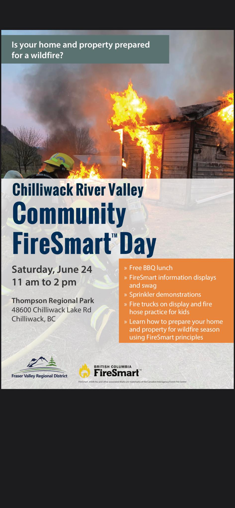 Chilliwack River Valley Fire Department Community FireSmart Day ...