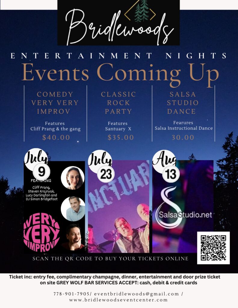 Bridlewoods Event Centre and Entertainment – features: VERY VERY IMPROV ...