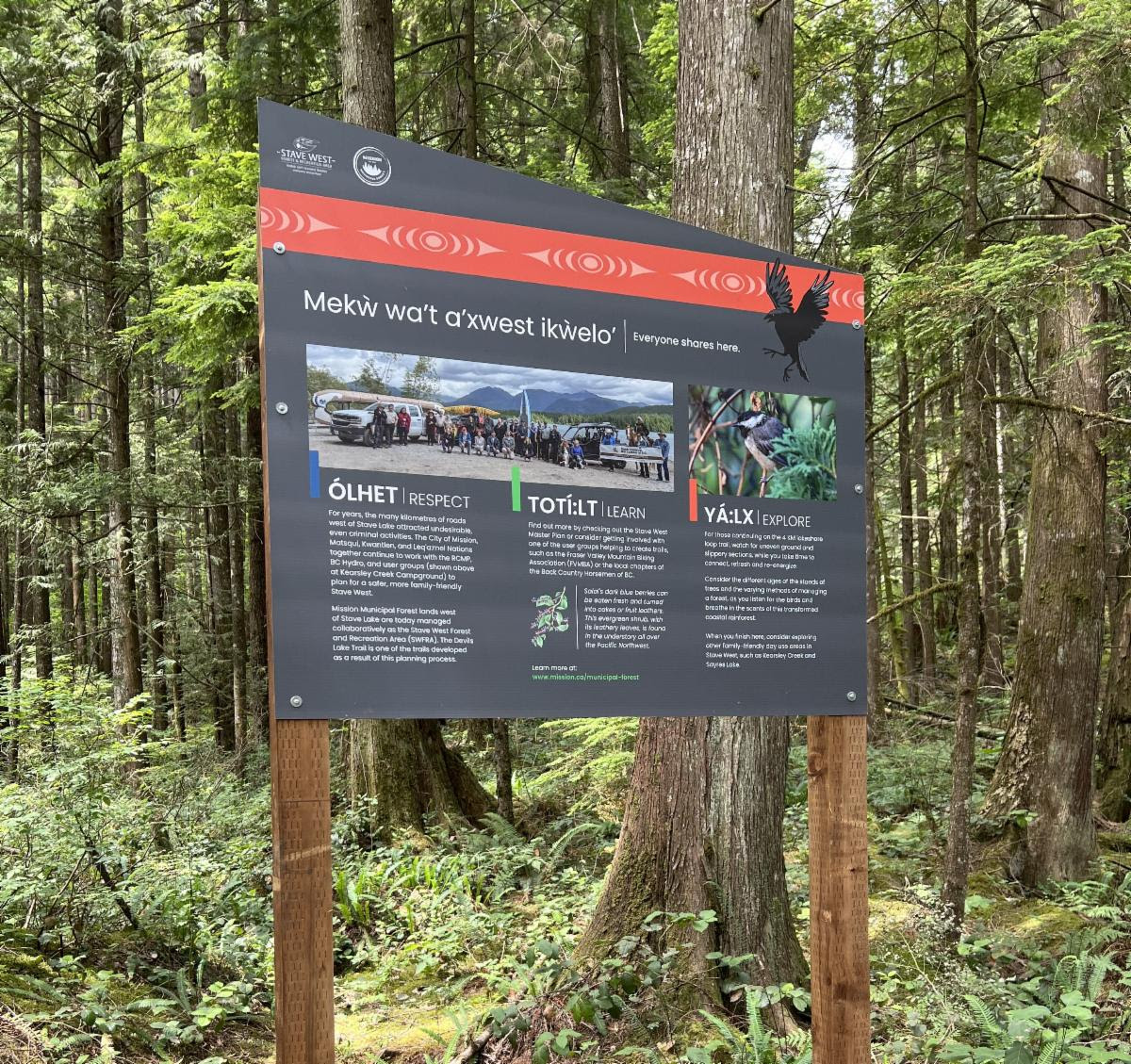 Interpretive Signage for Stave West Forest & Recreation Area – FVN