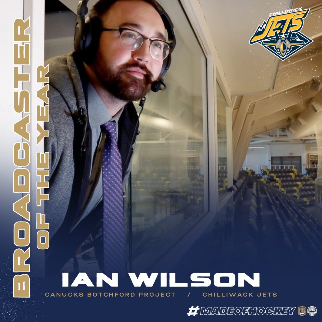 Chilliwack Jets Ian Wilson – 2024 PJHL Broadcaster of the Year – FVN