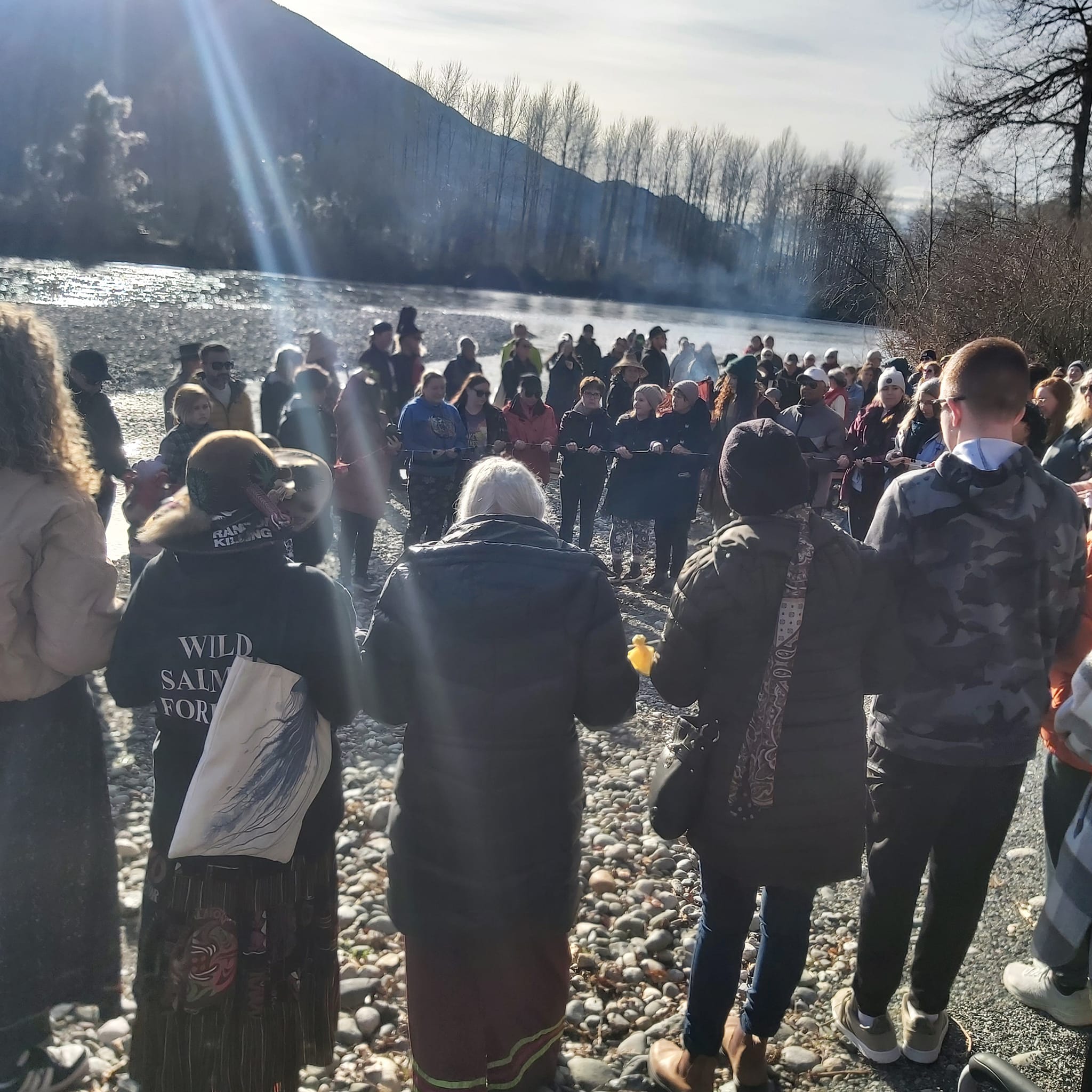 January 1, 2025 S’iwes te Temexw Ceremony Great Blue Heron Nature ...
