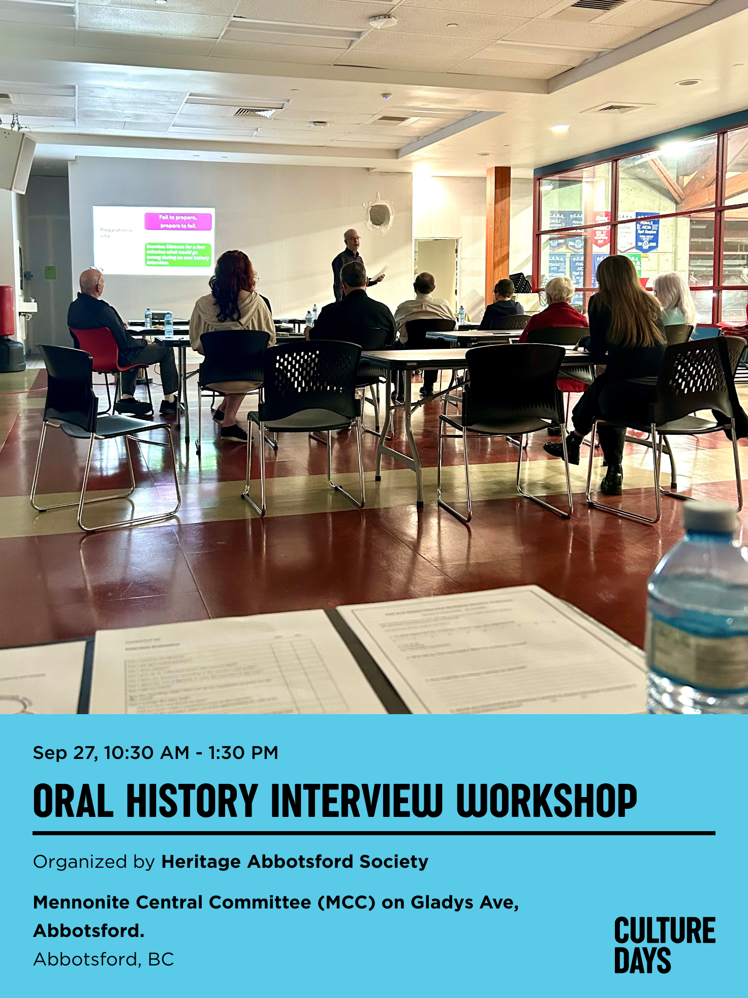 Heritage Abbotsford – Oral History Workshop- Part of 2025 Culture Days ...